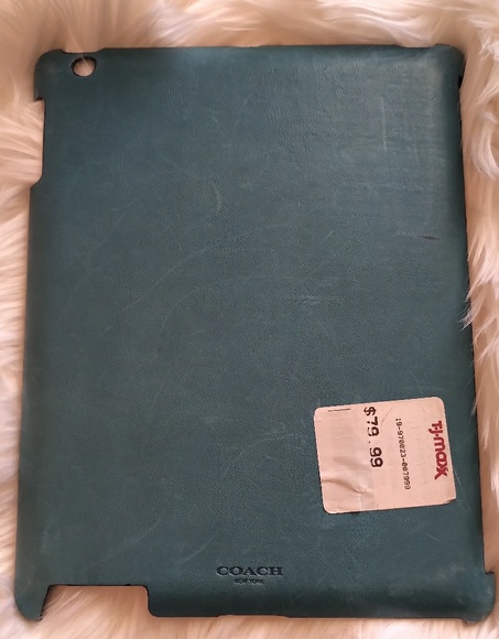 Coach | Accessories | Coach Blue Bleecker Leather Molded Ipad Mini Case ...